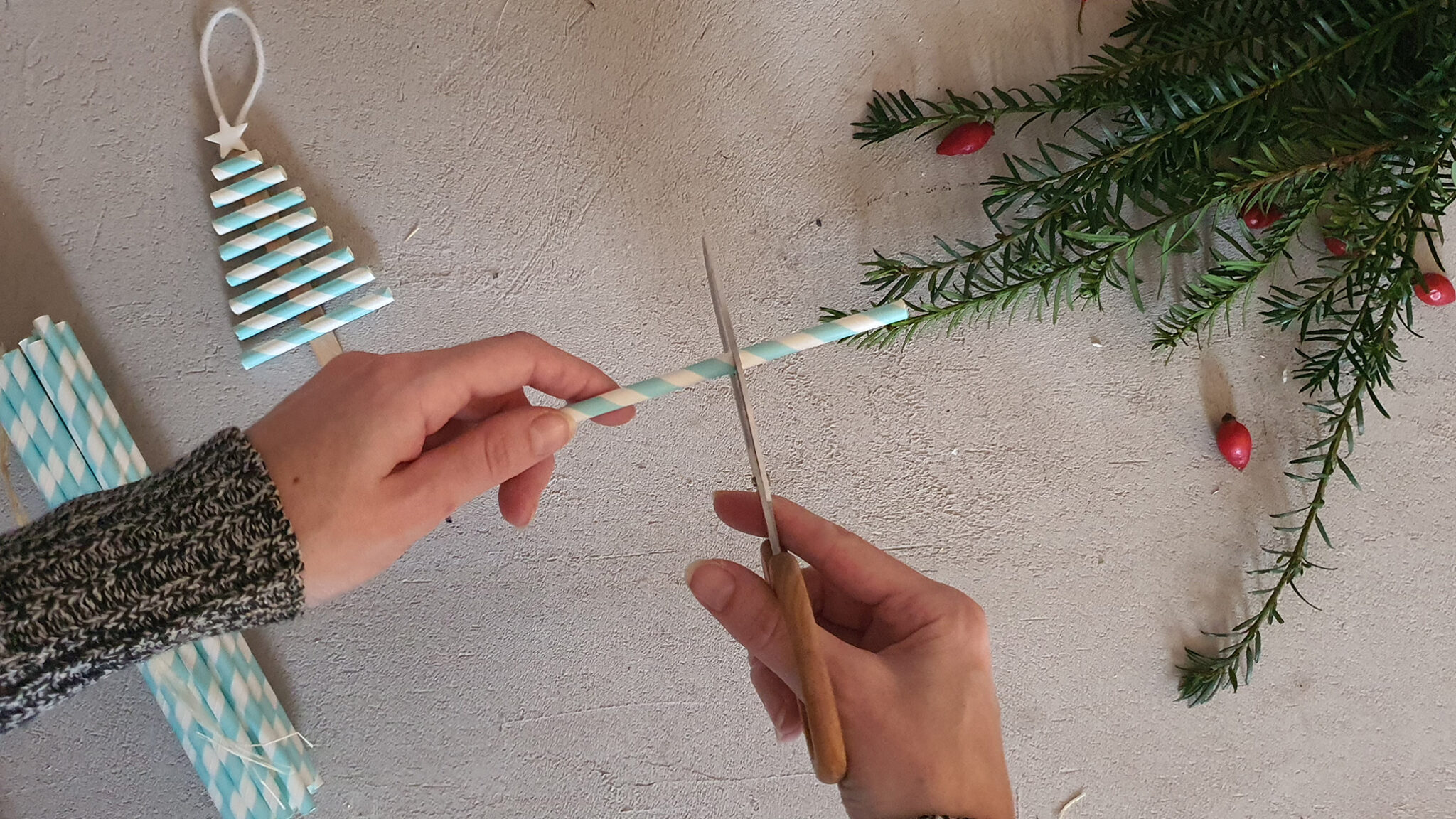 Anhänger aus Strohhalmen basteln — Scandify Your Life