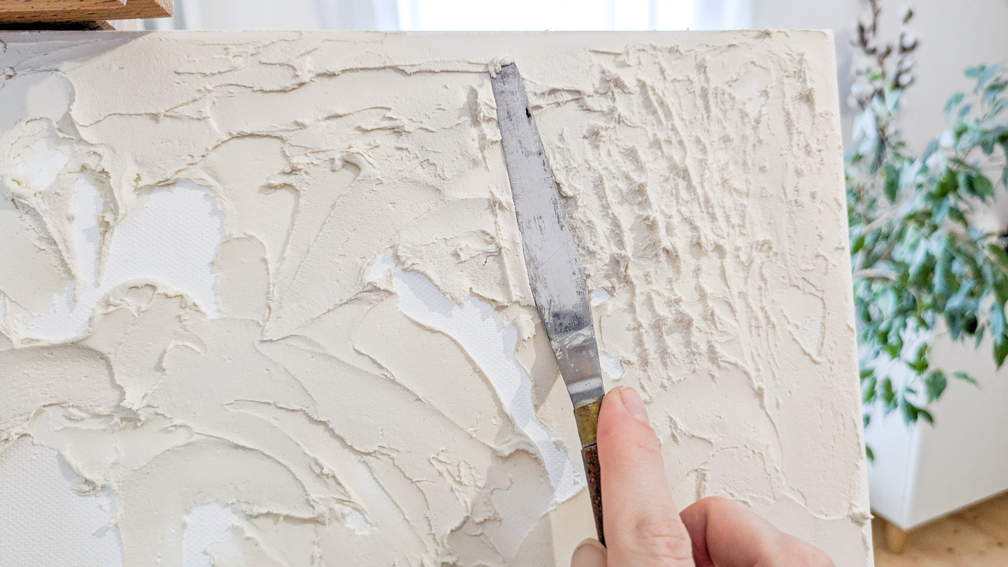 Strukturbild auf Leinwand selber machen — Scandify Your Life