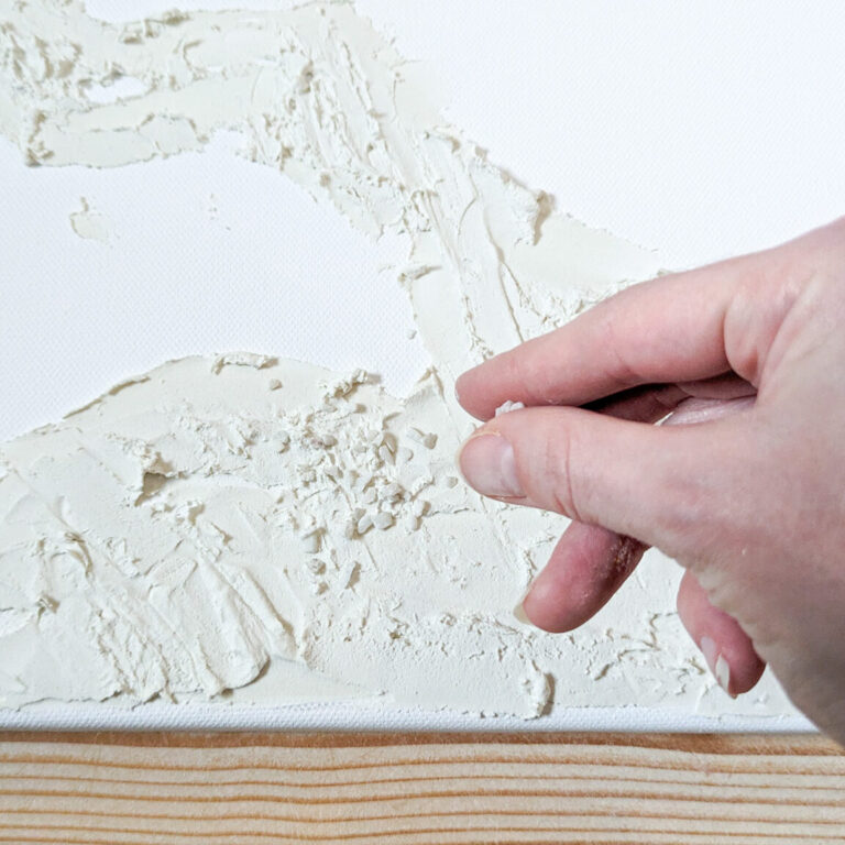 Strukturbild auf Leinwand selber machen — Scandify Your Life