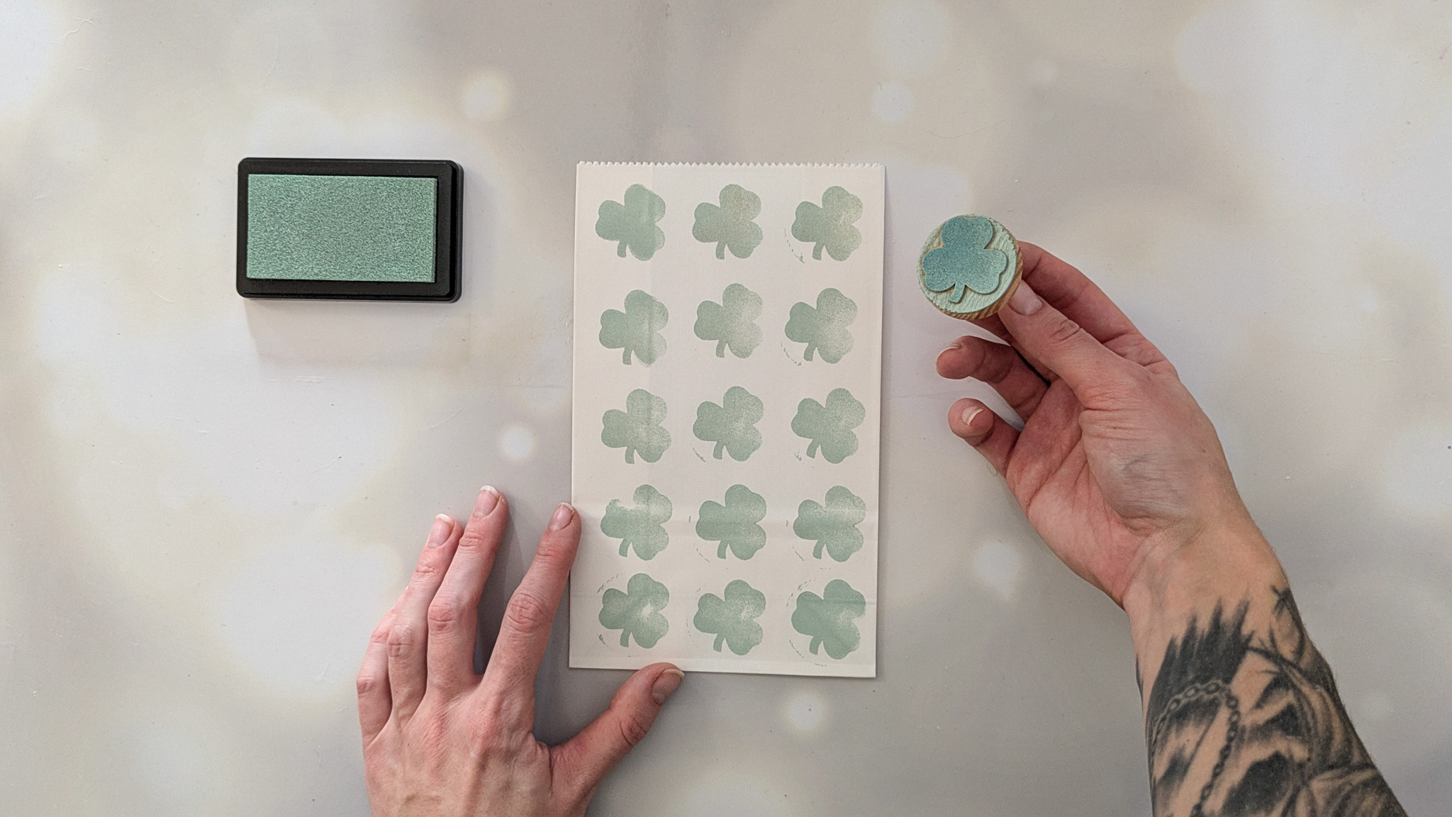 Kleeblatt Stempel basteln — Scandify Your Life