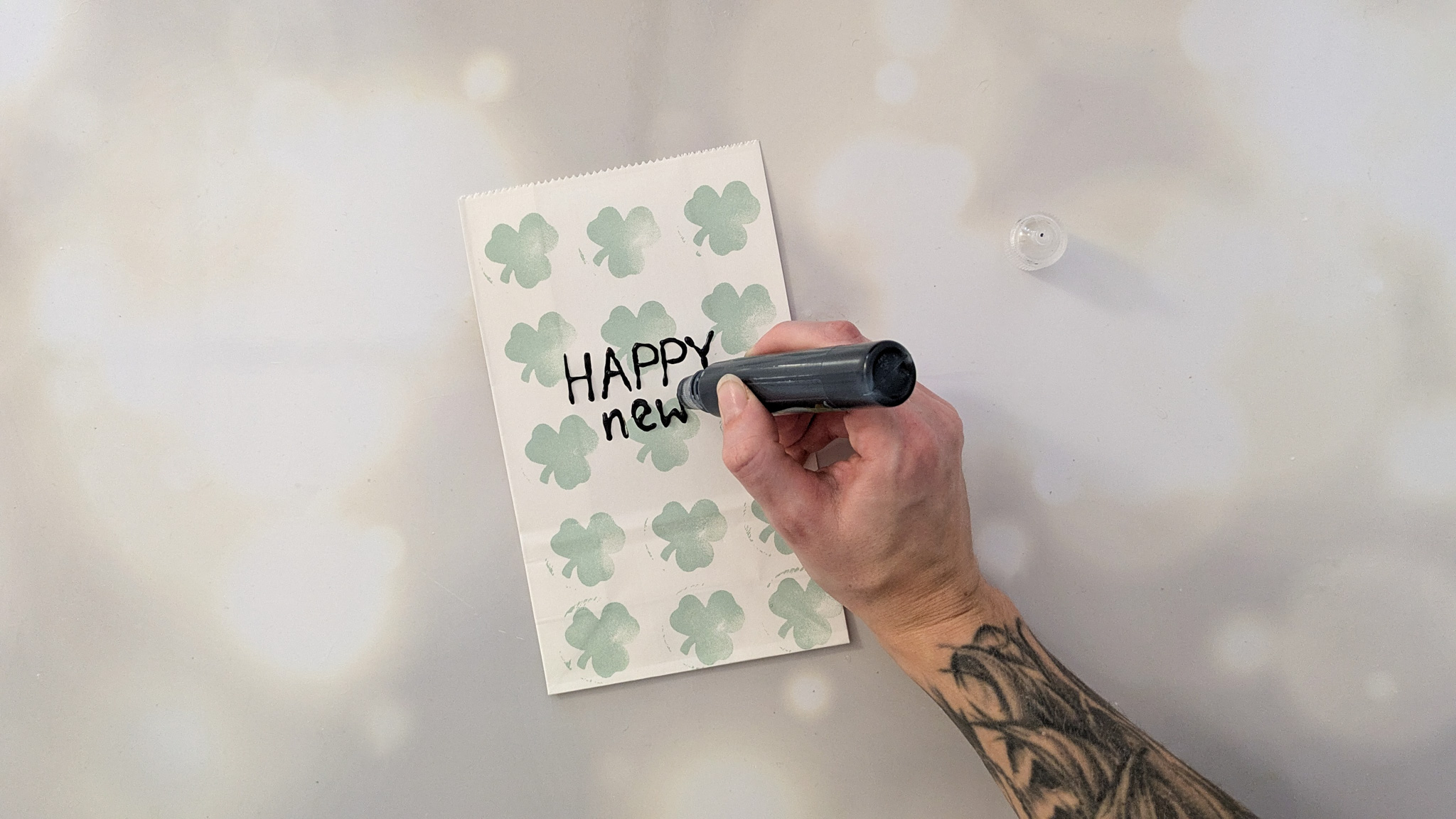 Kleeblatt Stempel basteln — Scandify Your Life