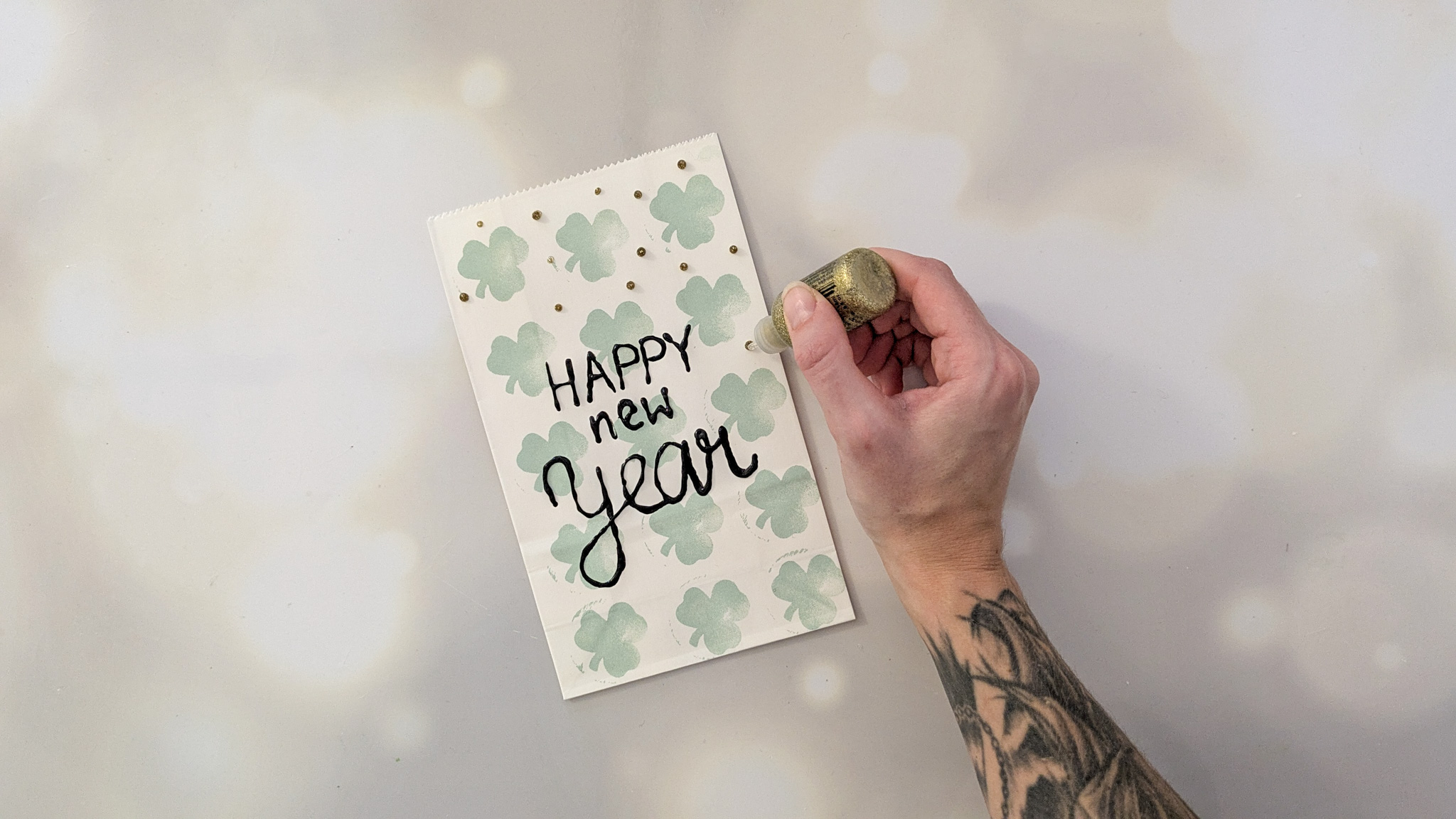 Kleeblatt Stempel basteln — Scandify Your Life